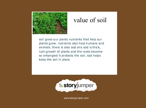 "soil erosion" - Free stories online. Create books for kids | StoryJumper