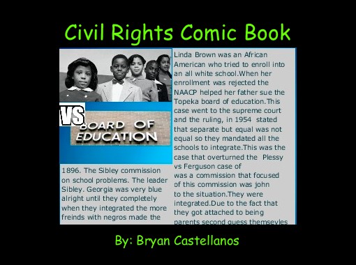 "Civil Rights Comic Book" - Free stories online. Create books for kids ...