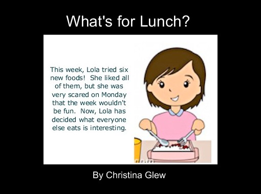 "What's for Lunch?" - Free stories online. Create books for kids ...