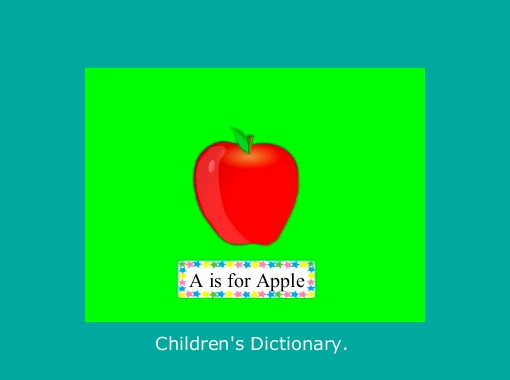 "Children's Dictionary." - Free stories online. Create books for kids ...