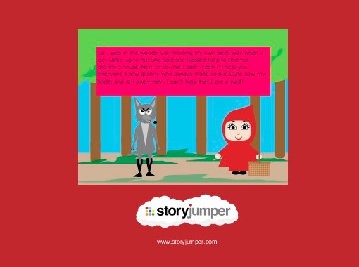 "the wolfs story of little red riding hood" - Free stories online ...