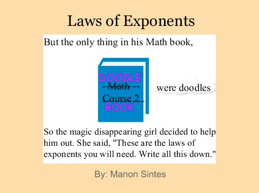 "Laws of Exponents" - Free stories online. Create books for kids ...
