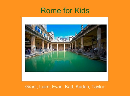 "Rome for Kids" - Free stories online. Create books for kids | StoryJumper