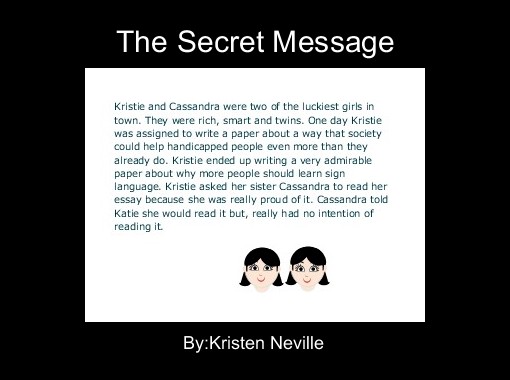 "The Secret Message" - Free stories online. Create books for kids ...