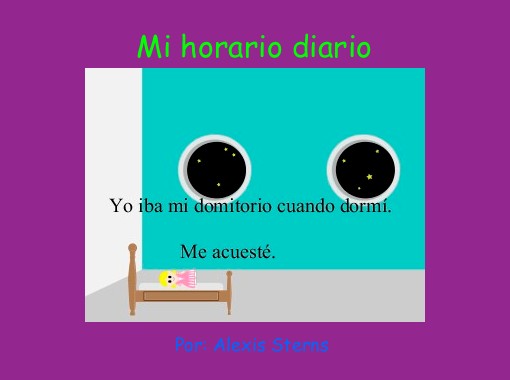 "Mi horario diario" - Free stories online. Create books for kids ...